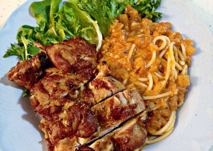 Cách Làm Món Spaghetti Gà Nướng / Chicken chop của Windie Cooking - Cookpad