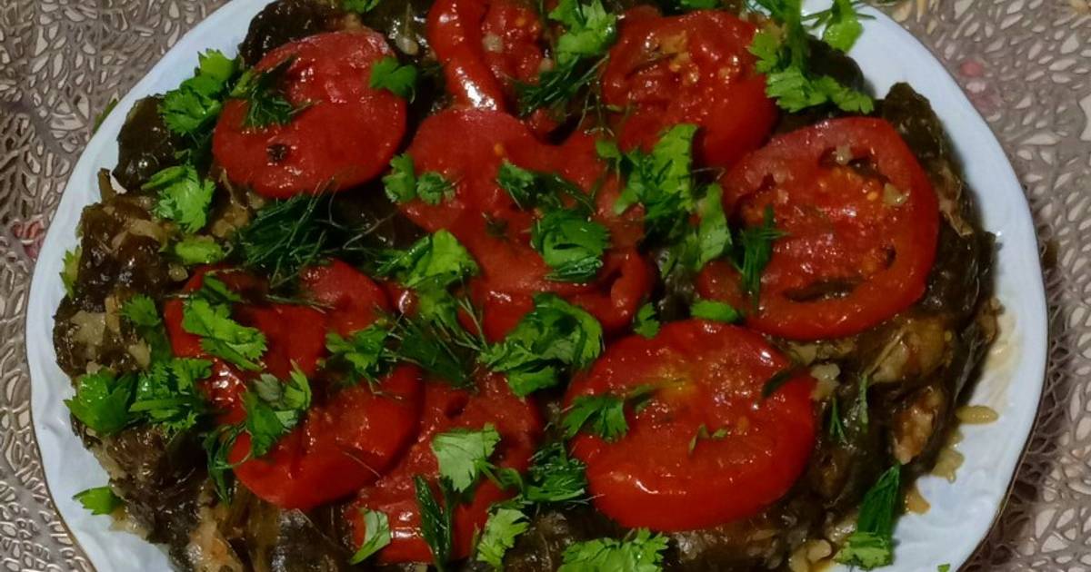 طريقة عمل محشي ورق عنب على اصولها بطريقة سهلة وسريعة من Heba's Kitchen - كوكباد