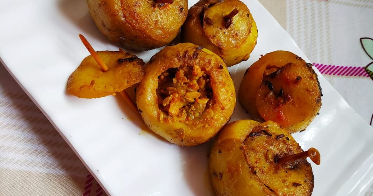 Stuffed Tinde Recipe by Monika Rastogi - Cookpad
