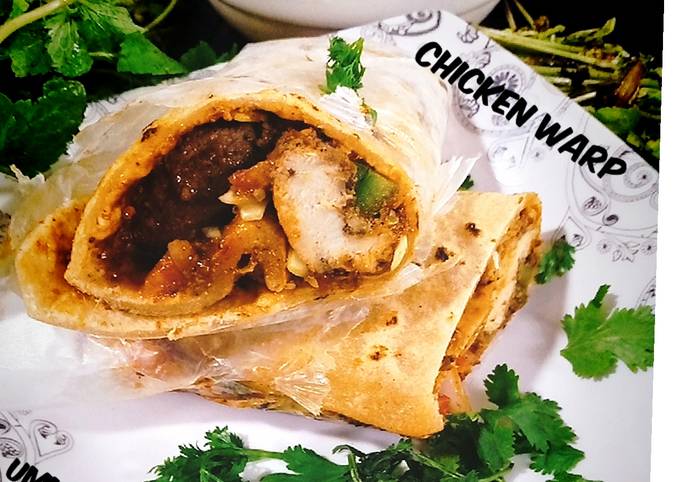 Chicken masala warp Recipe by Umme Yousuf - Cookpad