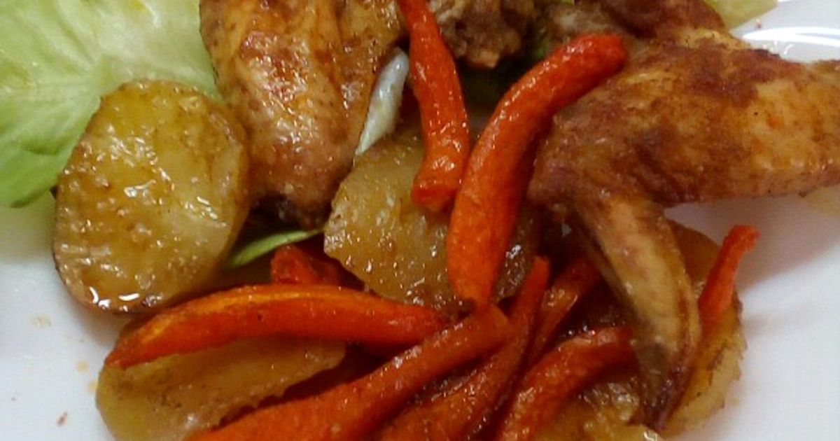 Csirkeszárnyak Körettel Egybe Sütve | Ilona Somlyai receptje - Cookpad ...