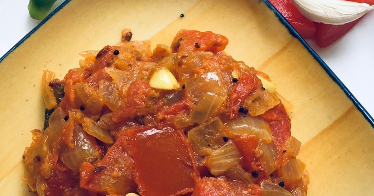 Tomato Sabji Recipe by Rucha Petkar - Cookpad