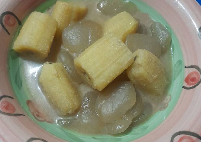 Resep Kolak pisang dan buah atep/kolang kaling oleh Fadma - Cookpad