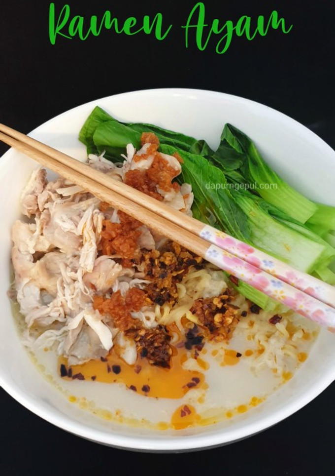 Resep Ramen Ayam Kilat Tanpa Miso (Halal Version) Simple Recipe oleh ...