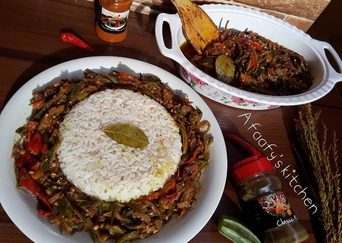 Bhindi masala(miyar kubewa) girki daga Afaafy's Kitchen - Cookpad