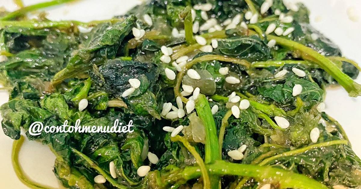 Resep Salad Bayam rebus Korea Wijen tanpa garam oleh Innayah Roza - Cookpad