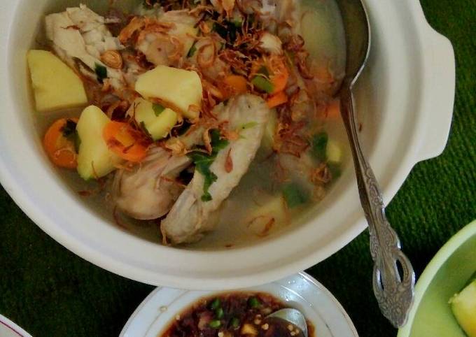 Resep Sup Ayam Kampung kuah bening oleh Azelia Azhar - Cookpad