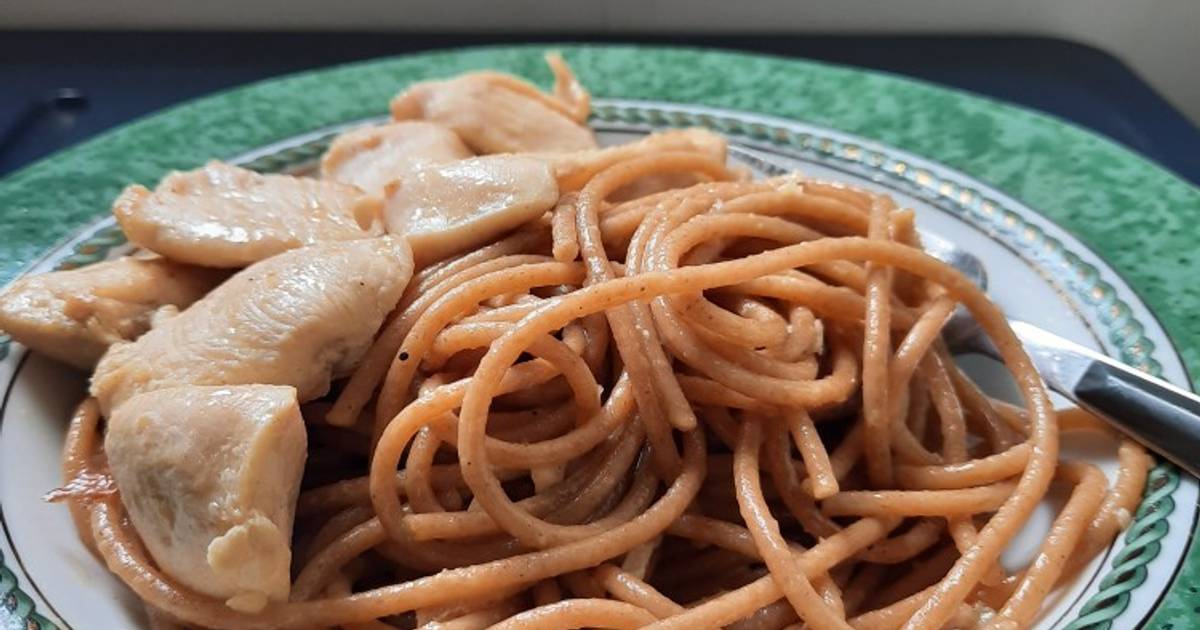 Resep Spaghetti ayam (menu diet) oleh Vita - Cookpad