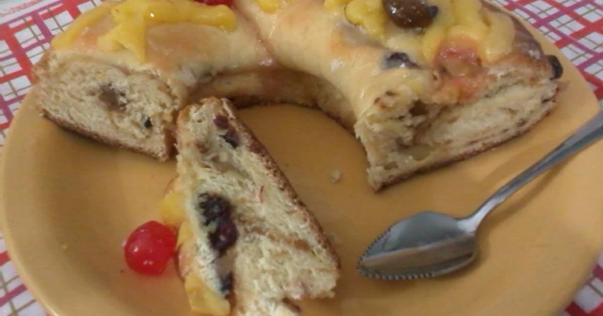 Rosca de reyes rellena - 18 recetas caseras- Cookpad