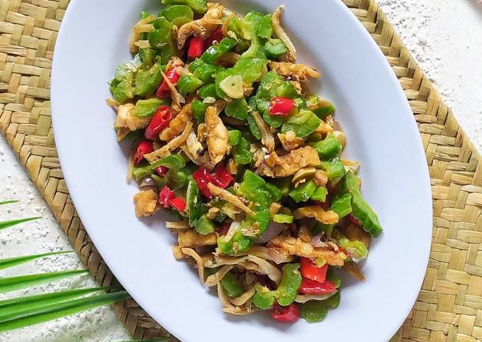 Resep Oseng Pare Tempe Teri oleh Saomi Mayhai - Cookpad