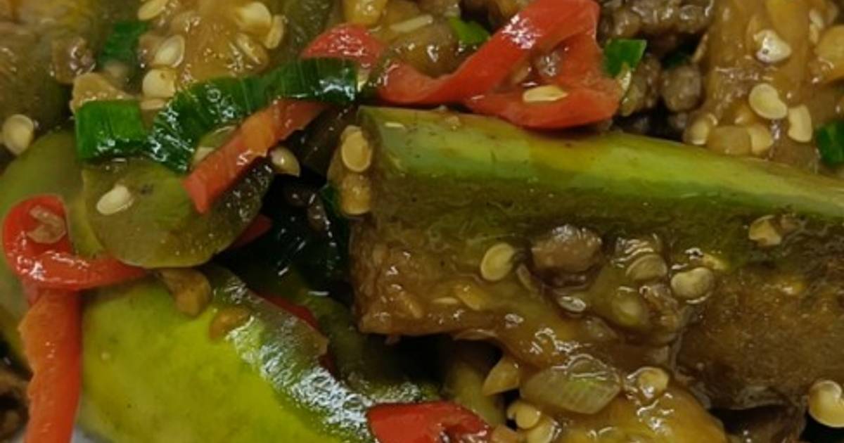 Resep Terong tumis daging oleh rima rahayu - Cookpad