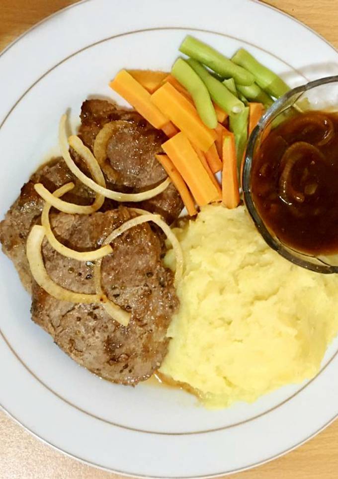 Resep Beef steak with Teriyaki sauce oleh Nissa - Cookpad