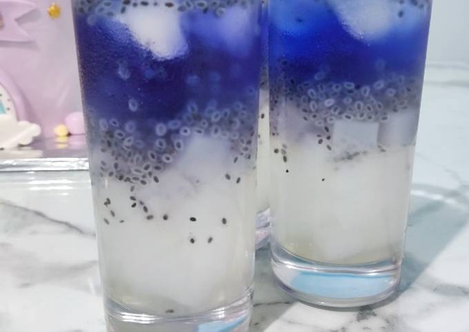Resep Es nata bunga telang oleh ikyu ms - Cookpad Resep Es nata bunga telang oleh ikyu ms - Cookpad
