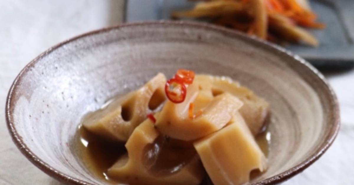 Fried lotus root with sweet vinegar Recipe by Kanako Yagi - Cookpad