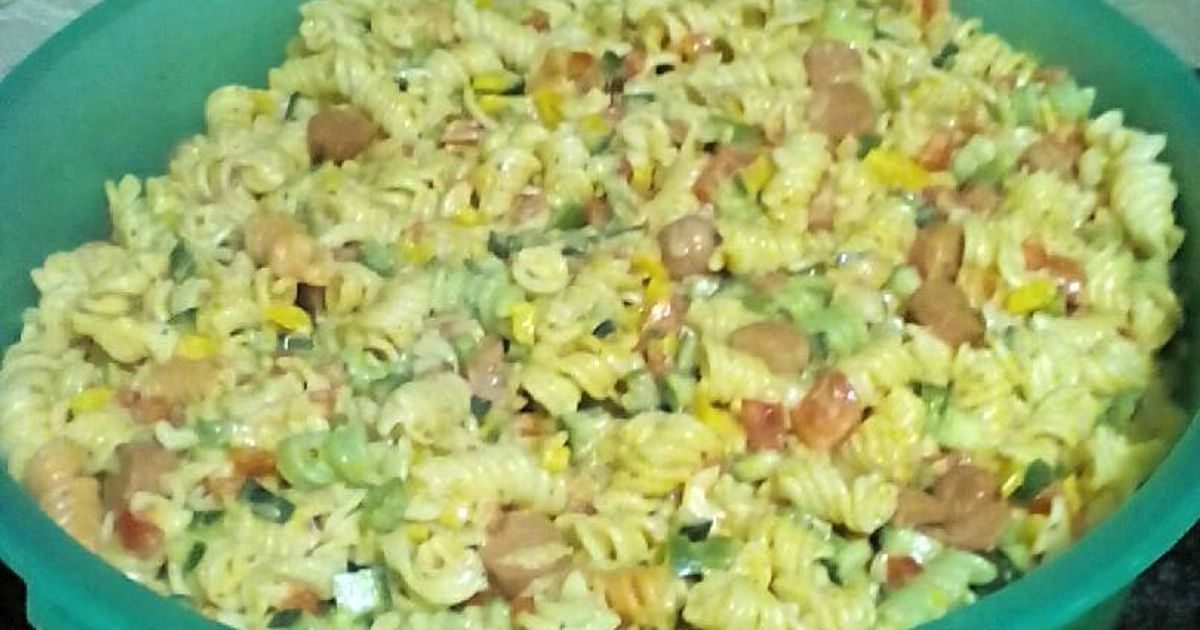 Pasta Screws Salad Recipe by Ndo Makhabane - Cookpad