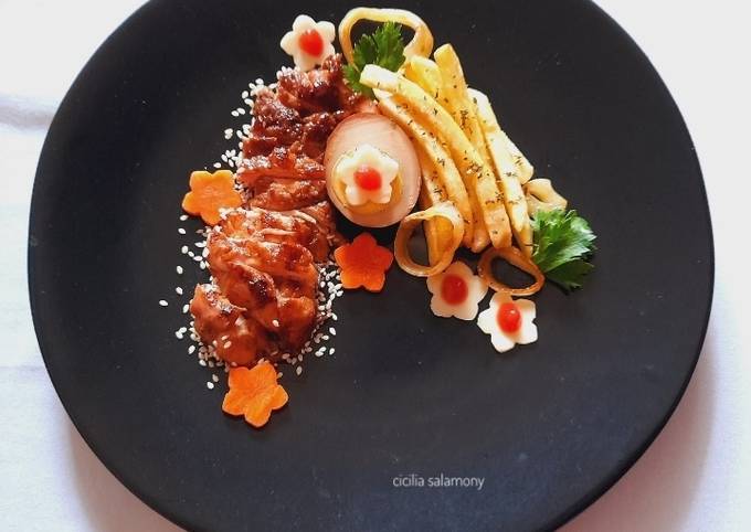 Resep Plating Ayam Teriyaki Bumbu Wijen oleh Cicilia Yustina Salamony ...