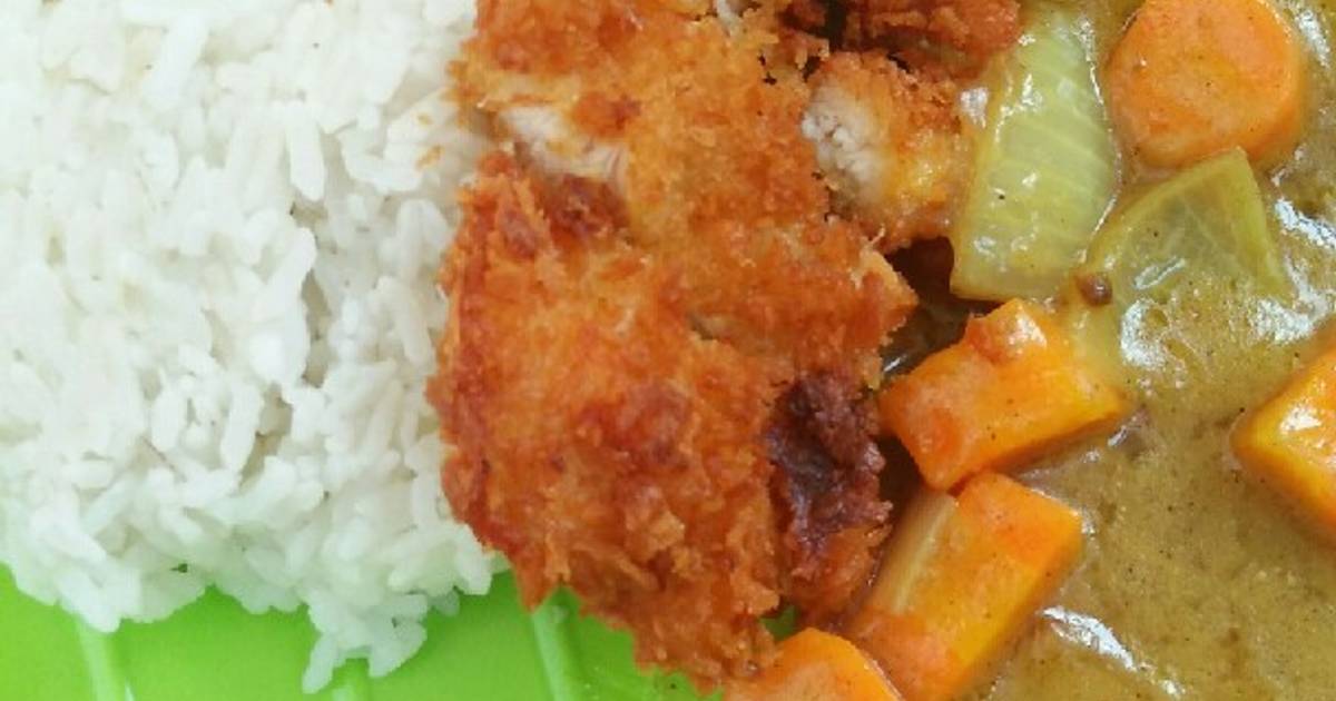 Resep Nasi Kari Ayam Katsu oleh Mama AzKa - Cookpad
