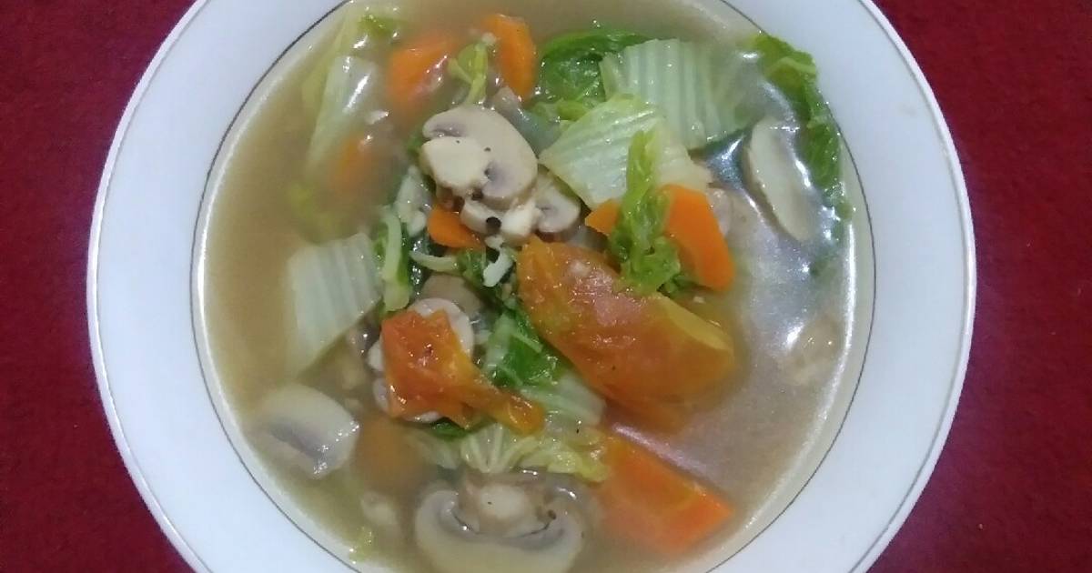 Resep Sawi putih jamur lada hitam oleh wafi - Cookpad