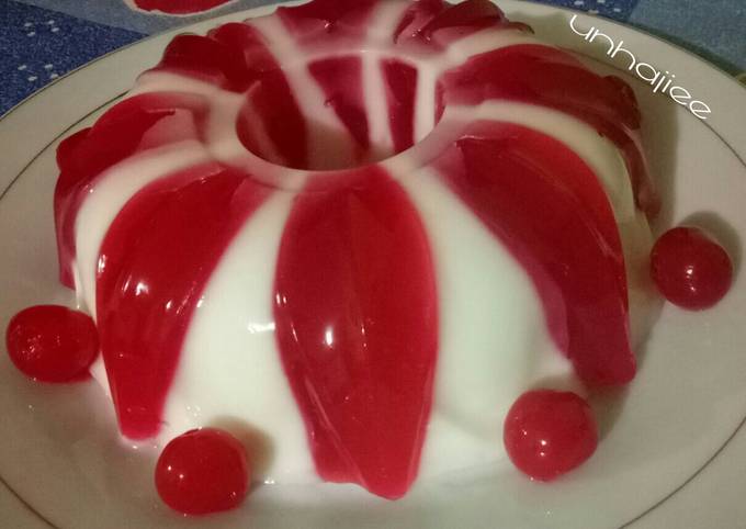 Resep Puding fanta merah putih oleh Unhajiee - Cookpad