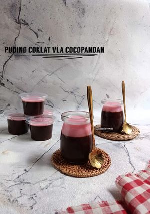 Resep Puding Coklat Vla Cocopandan oleh Mama fathan - Cookpad