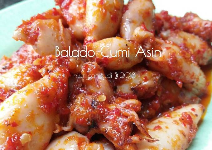 Resep Balado Cumi Asin oleh Niar Cahyadi - Cookpad
