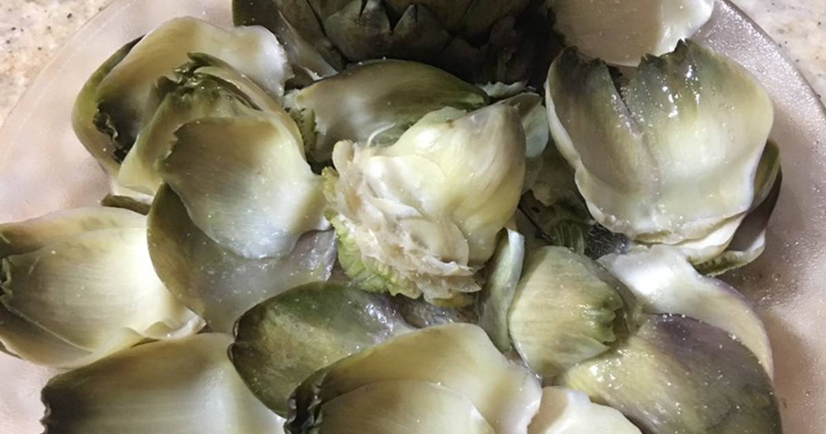 Alcaucil hervido Receta de cristinarecetas- Cookpad