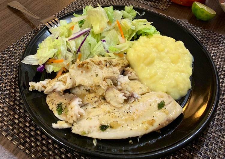 Filete de pescado con ajo, cebolla y cilantro. 😋 Receta de 𝒦𝒶𝓇𝑒𝓃☀️ ...