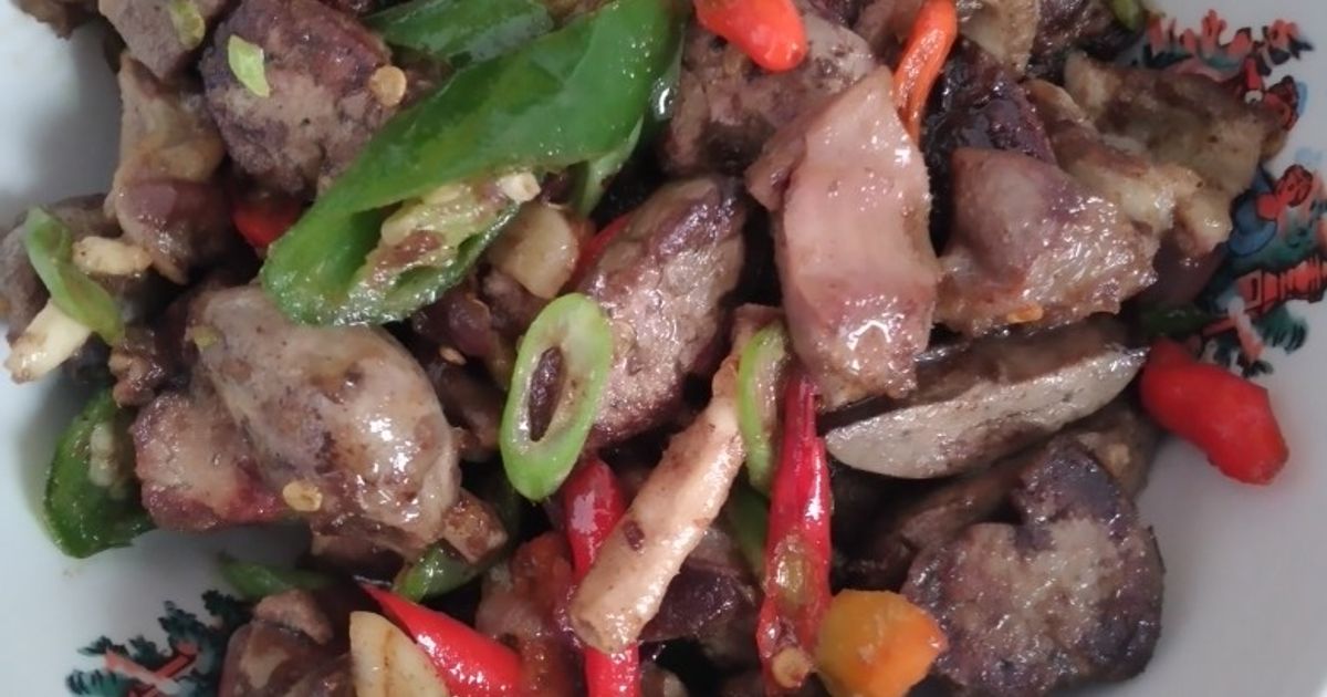 Resep Ati Ampela Pedas oleh LulusW - Cookpad