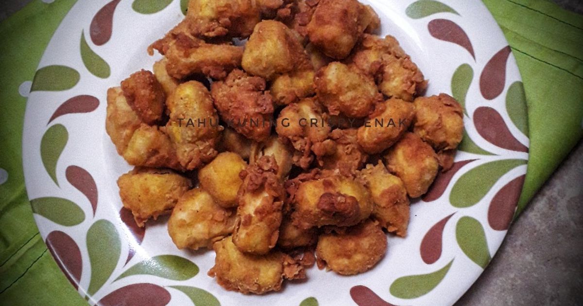 Resep Tahu Kuning Crispy Enak oleh Ani Brilian - Cookpad
