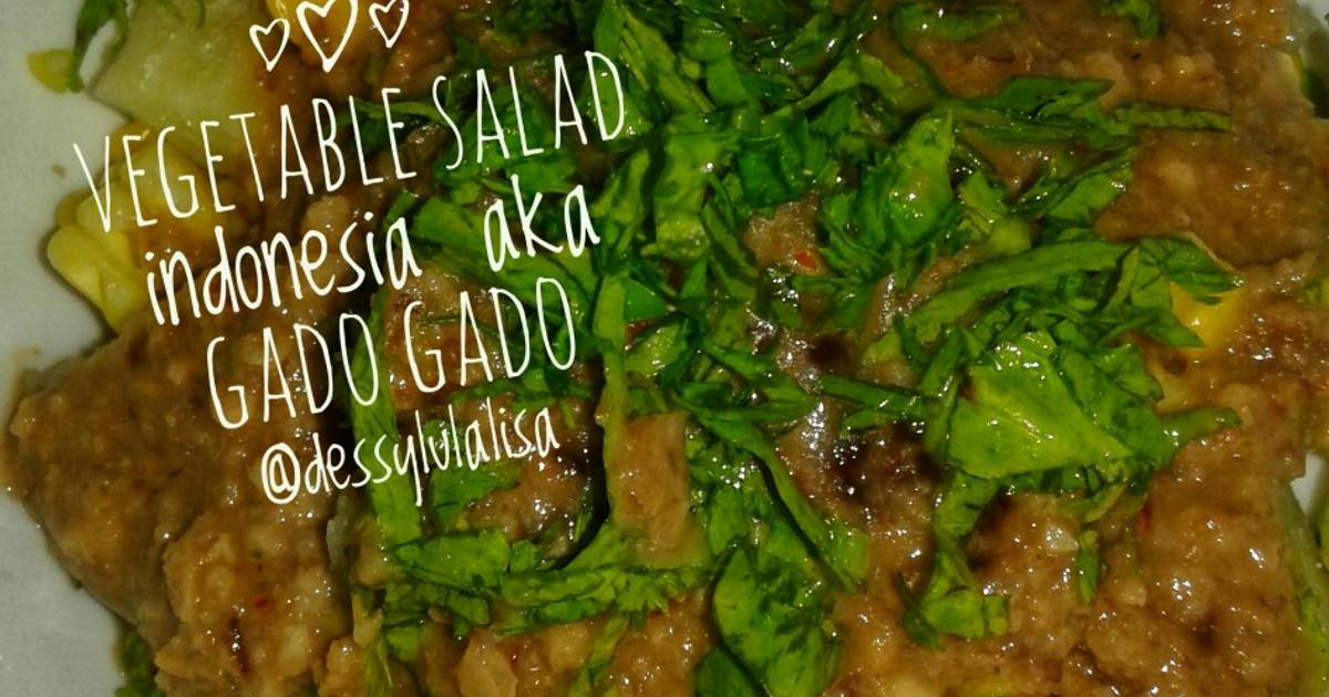 Resep Vegetable salad indonesia aka gado2😂😄#saladaction oleh Desy ...