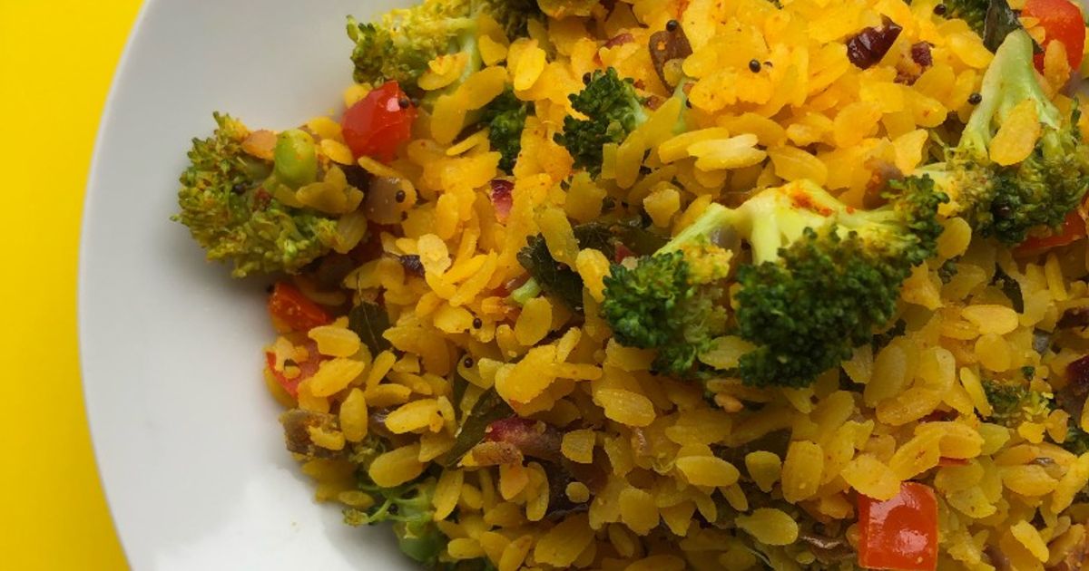 Broccoli Lime Poha | Breakfast Recipe | Fiber Rich Breakfast Recipe by ...