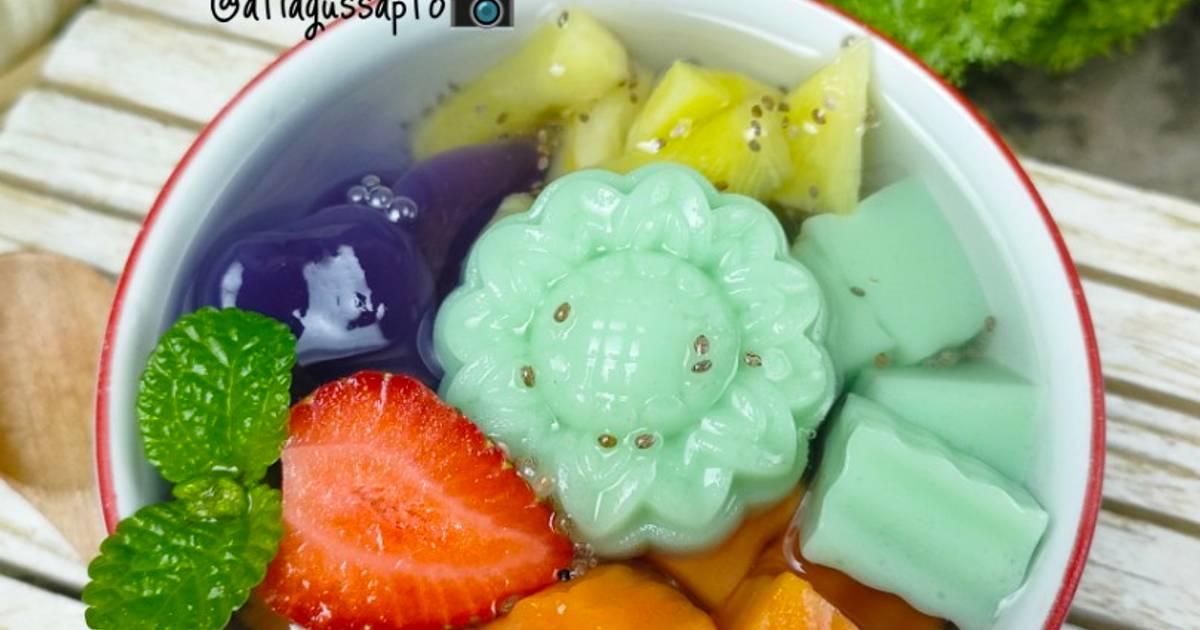 Resep es podeng segar dan gurih dengan santan