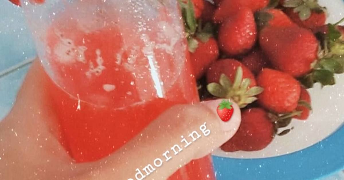 50 resep jus strawberry segar enak dan sederhana ala rumahan - Cookpad
