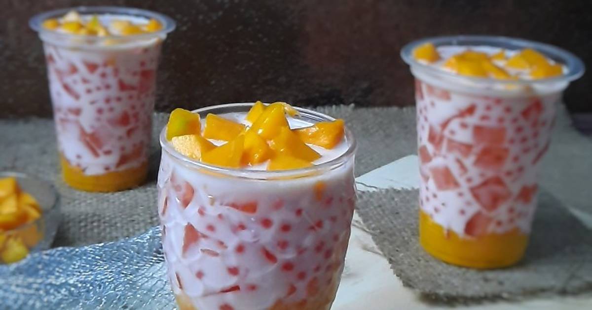 Resep Mango Sago Dessert Oleh Nurhayati Ummu Radityabagaskara Cookpad