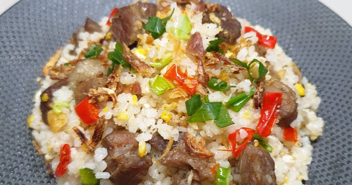 Resep #45 Homemade Nasi Goreng Dendeng Lemak ala Nasgor Tiarbah oleh ...