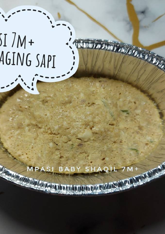Resep MPASI 7M+ 》Gadon Daging Sapi oleh Febryanti SYD - Cookpad