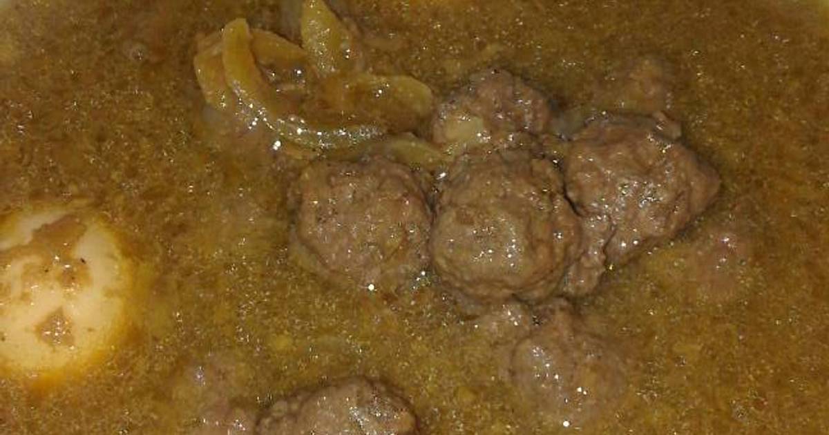 Resep Semur bola2 daging giling telor oleh Yulye - Cookpad