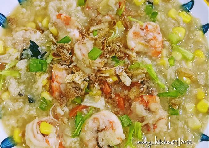 Resipi 🍤🍚🌽Barobbo / Bubur Jagung Berlauk oleh mamy_kitchen89 - Cookpad