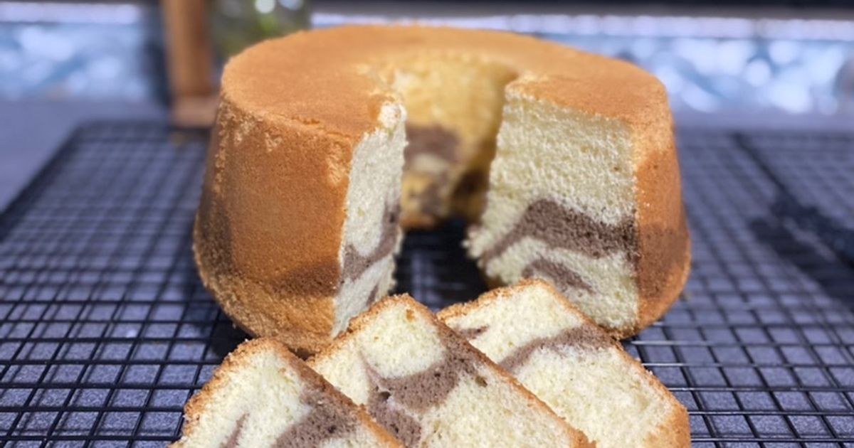 Resep Chiffon Vanilla Coklat oleh Elvira Lim - Cookpad