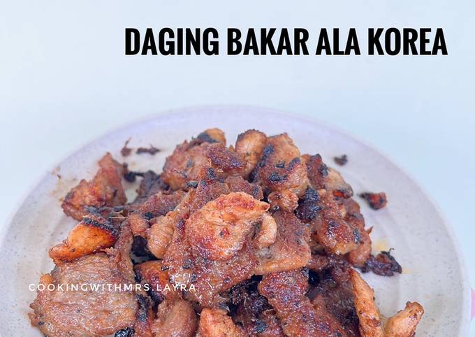 Resep Daging Bakar Ala Korea Oleh Cookingwithmrs Layra Cookpad