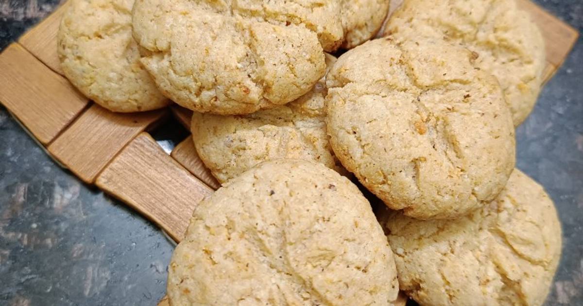 Almond Ghee Residue Cookies Recipe by Munvi - Cookpad