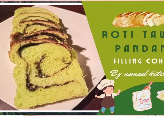 Resep Roti tawar pandan filling coklat oleh Nanad Kitchen - Cookpad