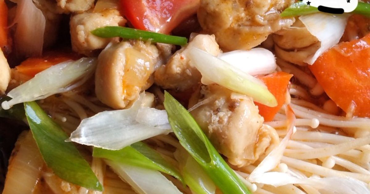 Resep olahan dada ayam fillet dan enoki rumahan enak dan mudah - Cookpad