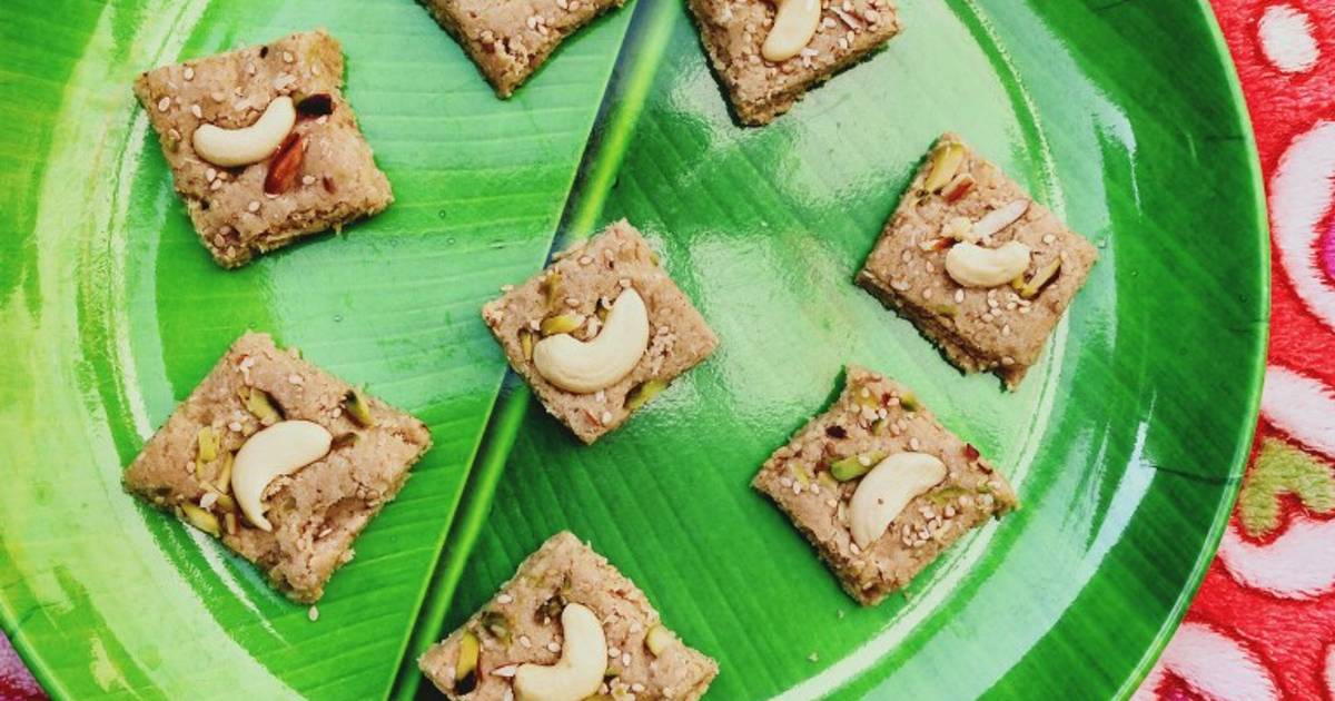 Dharmista Anand દ્વારા રેસીપી તલ શિંગ માવા ચીક્કી (Til Shing Mawa Chiki ...