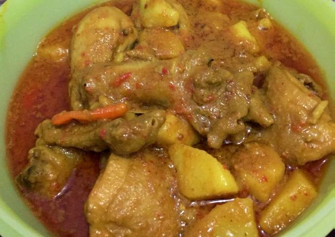 Resep Kari Ayam Kentang Pedas oleh Dima - Cookpad