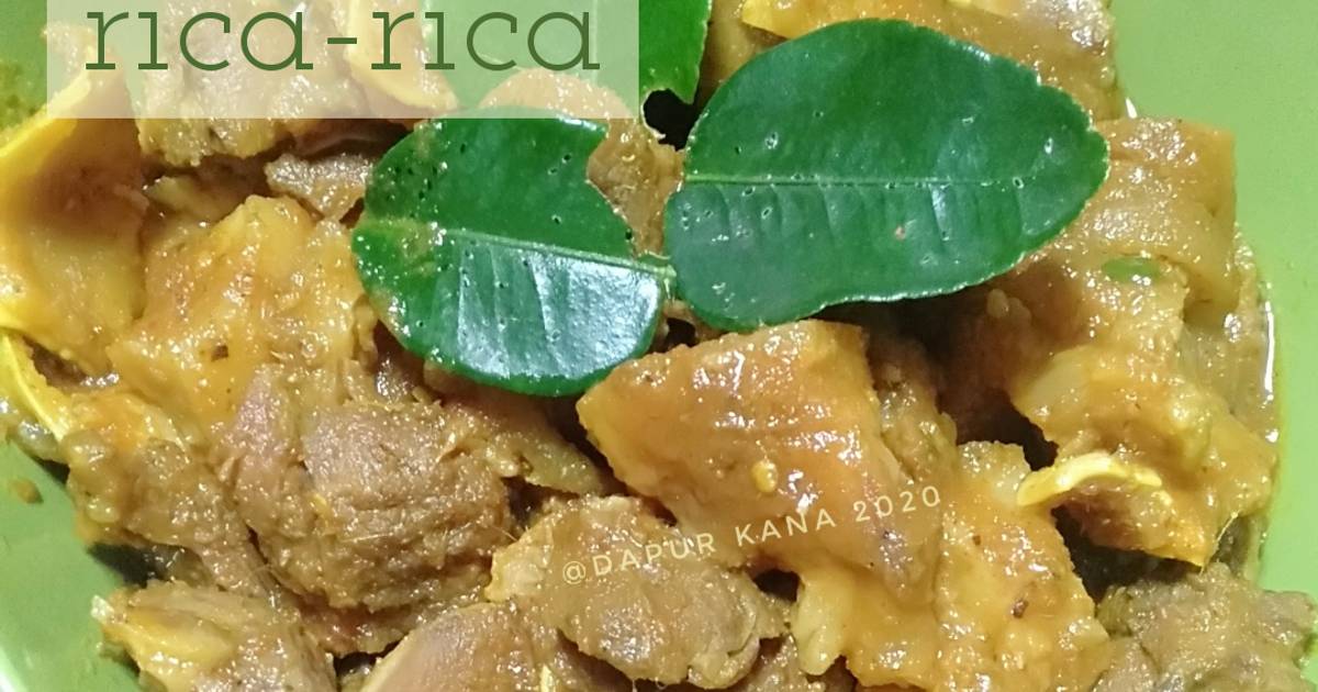22 resep babi rica kecap enak dan mudah - Cookpad