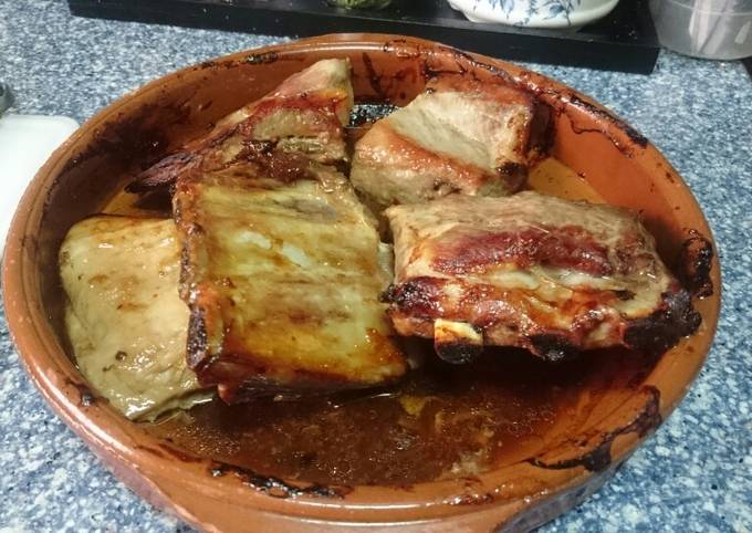Asado de secreto (Matambre lo llaman en Argentina)y costillas Receta de ...