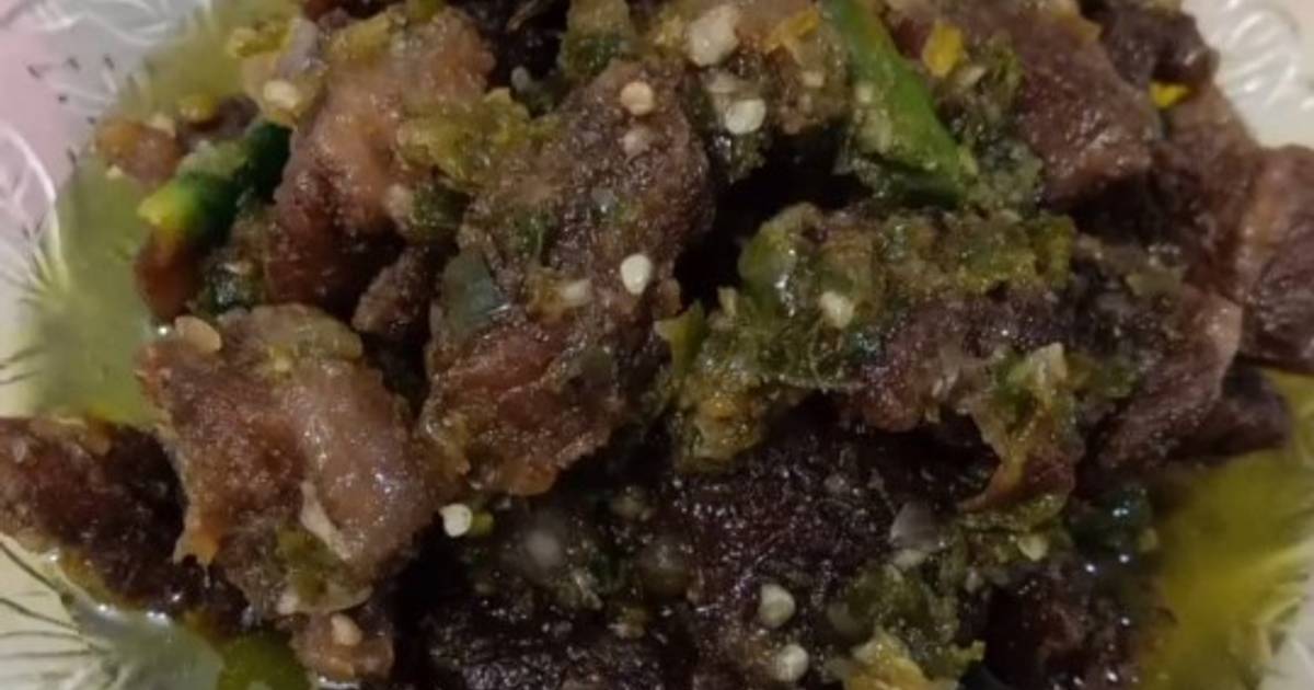Resep Dendeng Sapi Lado Ijo oleh Meilisa Asmarani - Cookpad