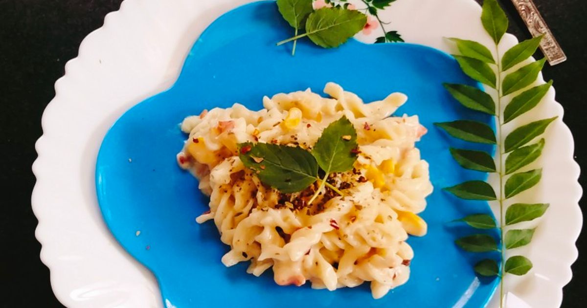 Creamy Cheese Pasta 🍝/ Sweet Corn Kernels Pasta 🤤 Recipe by Jyoti ...