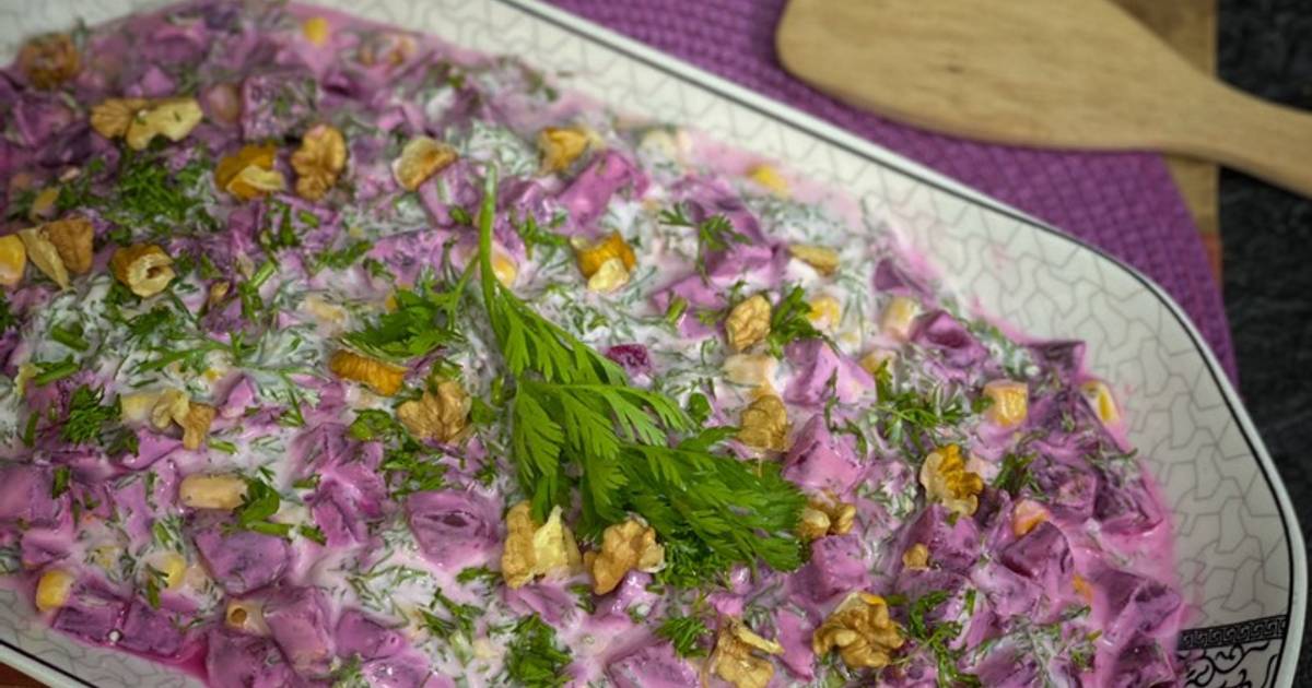 طريقة عمل سلطة الشمندر والذرة بالزبادي على اصولها بطريقة سهلة وسريعة من ...